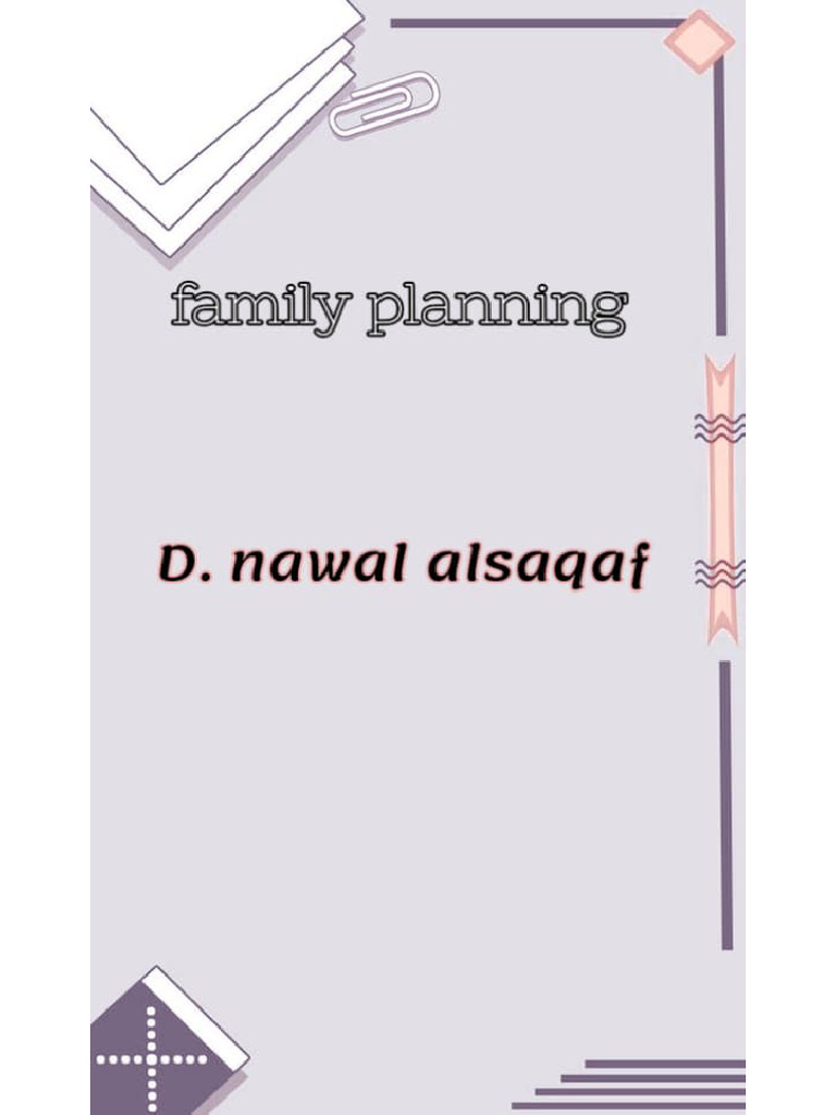 Family Planning | PDF