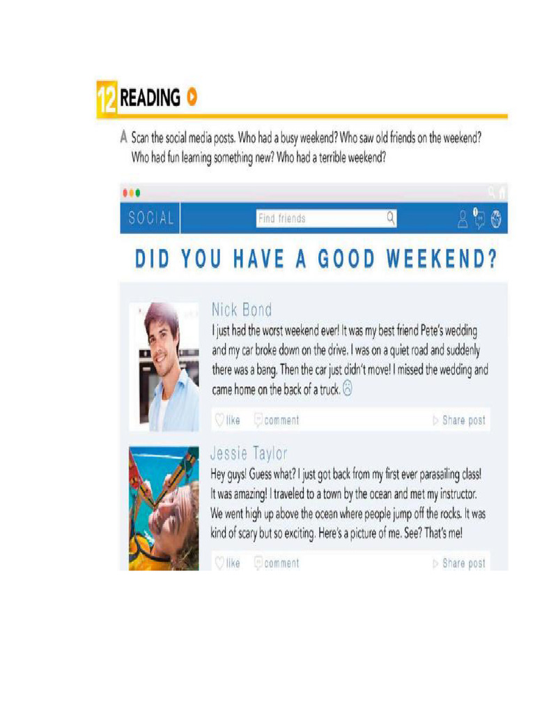 Lectura Pasado Simple | PDF