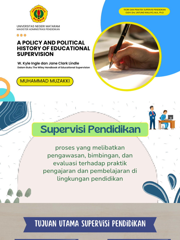 Ppt. Muhammad Muzakki, Teori Dan Praktek Supervisi Pendidikan Kelas A | PDF