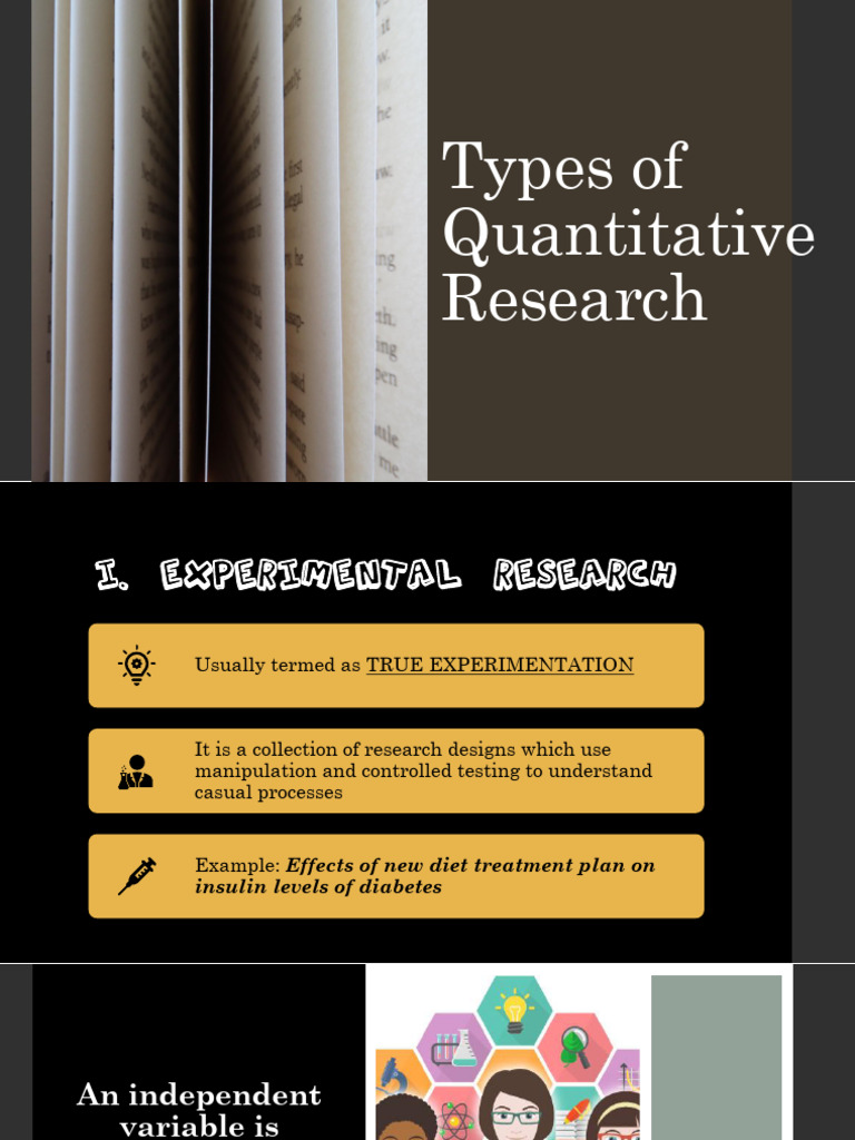 Types of Quantitative Research | PDF | Experiment | Quantitative Research