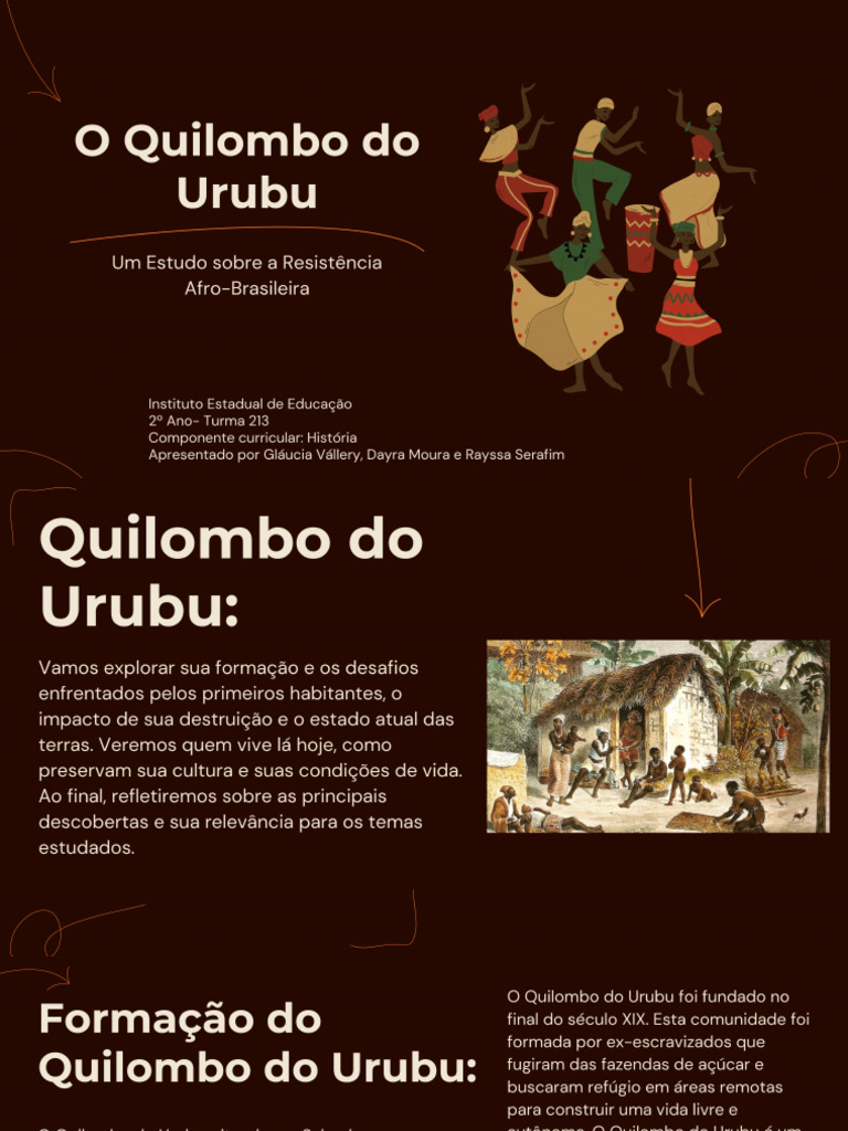 Trabalho Sobre História Dos Quilombos No Brasil Colônia - O Quilombo Do ...