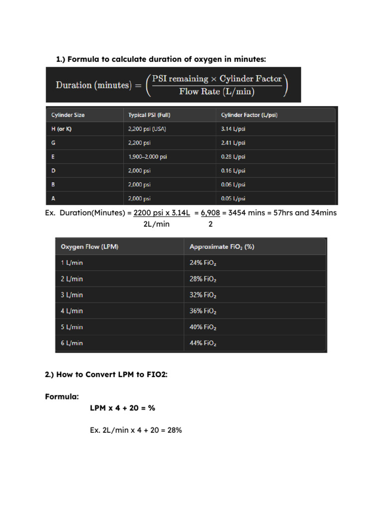 Oxygen Therapy: FiO2 and Flow Rates | PDF | Breathing | Medical Specialties