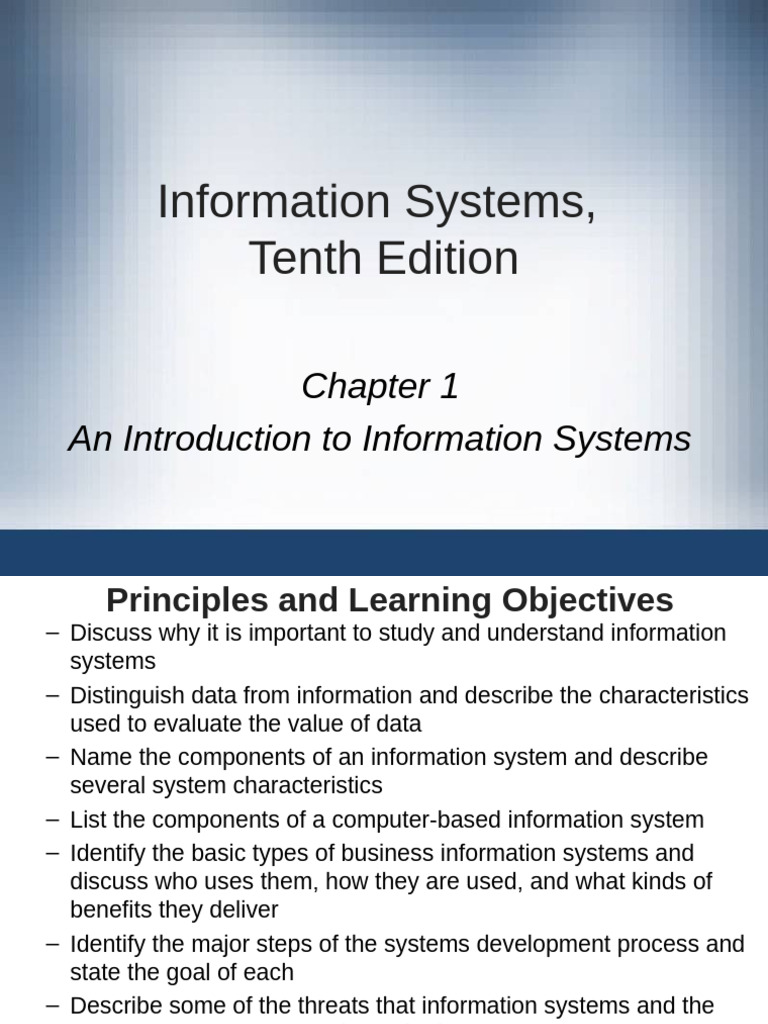 IS_ch01 (1) | PDF | Computer Network | Information