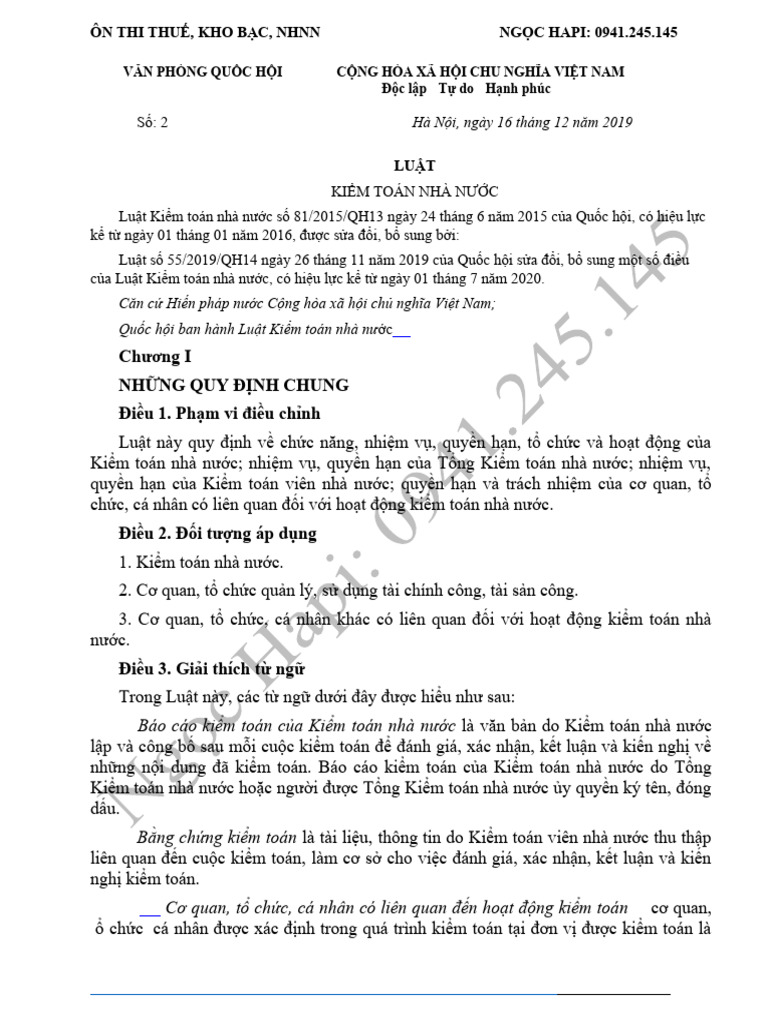 2.Luật KTNN hợp nhất | PDF