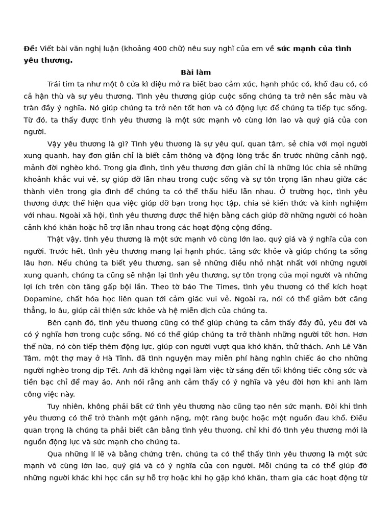 S C M NH C A Tình Yêu Thương | PDF