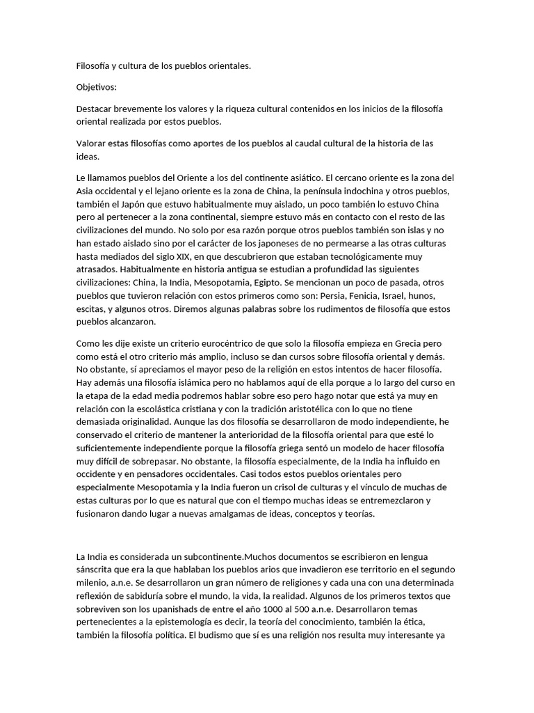 Filosofía y cultura de Oriente antiguo | PDF | Biblia | confucionismo
