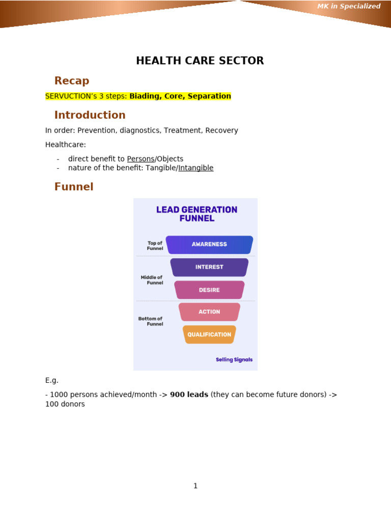 MSA - Health Care | PDF