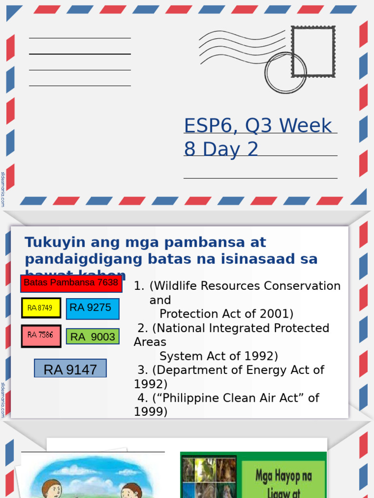 ESP 6 Q3 Week 8 April 12 | PDF