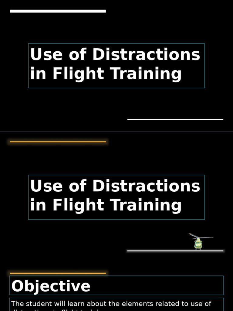 Use of Distractions During Flight Training | PDF | Situation Awareness ...