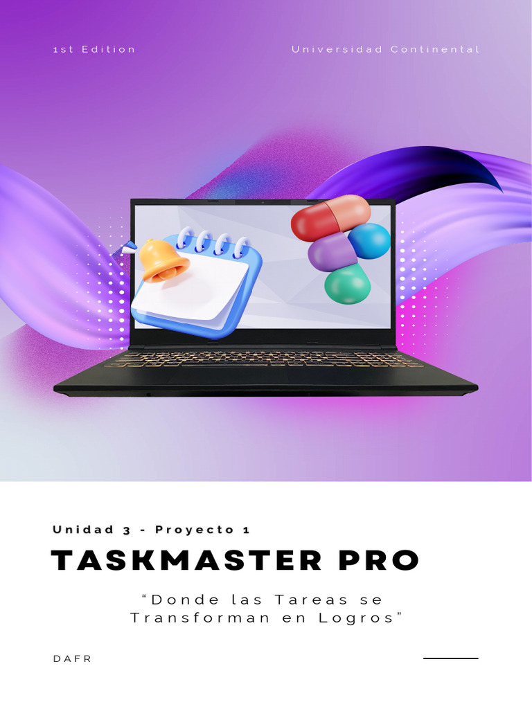 Unidad 3 - Proyecto 1 - TaskMaster Pro | PDF | Aplicación movil | Software