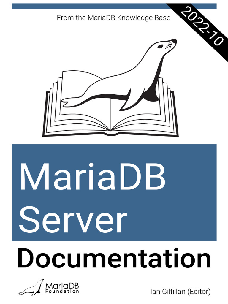 MariaDB Server Documentation Guide | PDF | Schema (Psychology) | My Sql