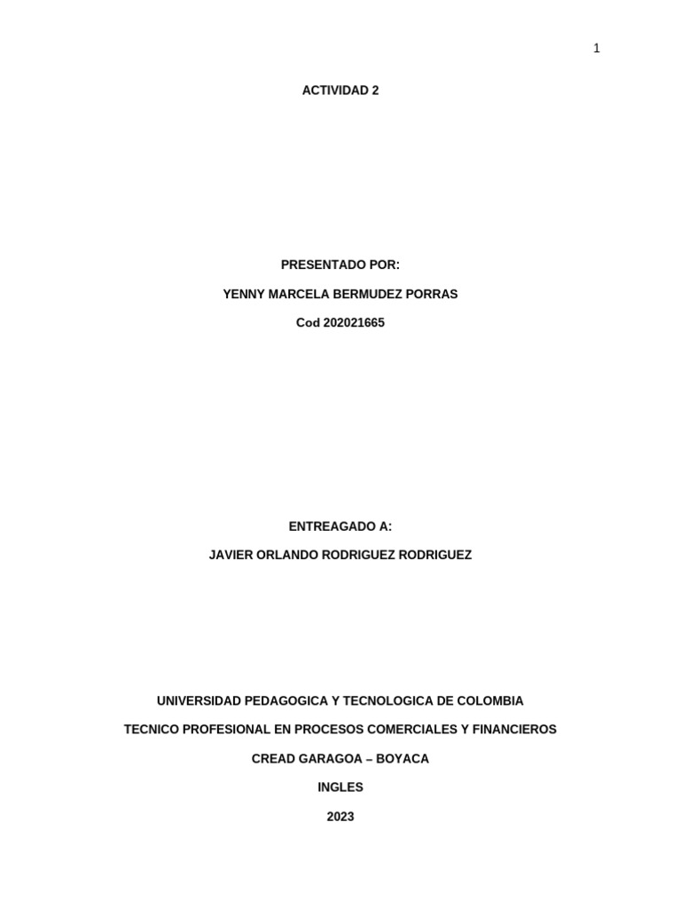 BERMUDEZ_YENNY_ACT 2_INGLES | PDF