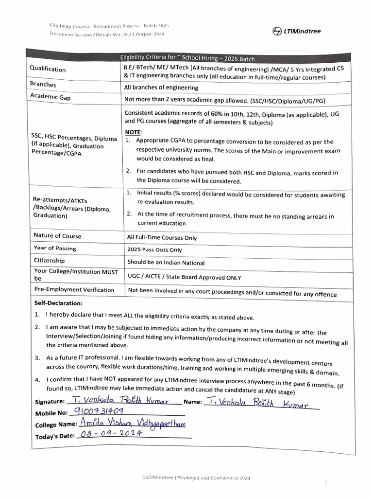 lt elgibility form | PDF | Career And Technical Education | Educational ...