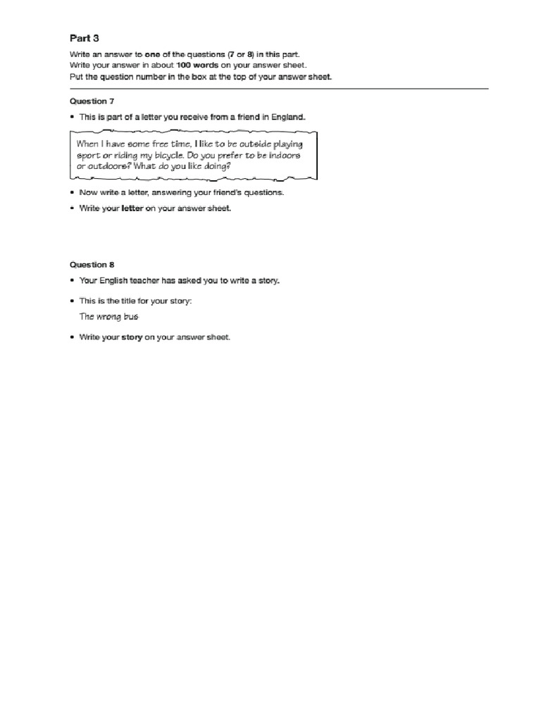 Part 2 - Writing | PDF