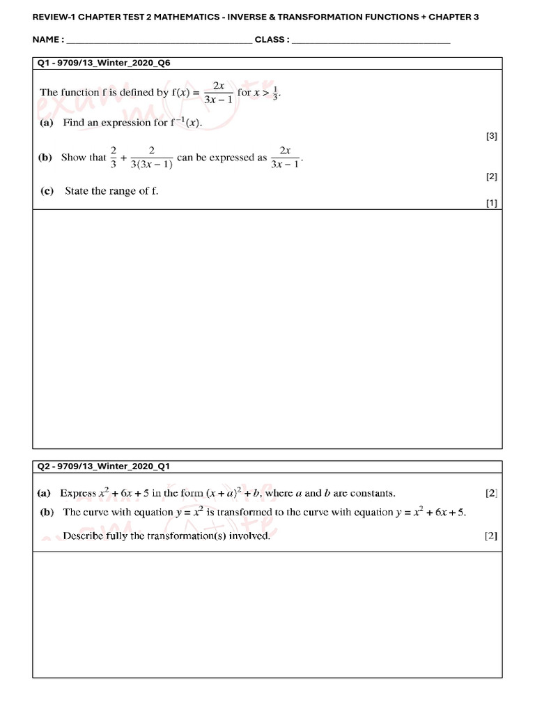 Review CT2 Term 1 AY 2425 | PDF