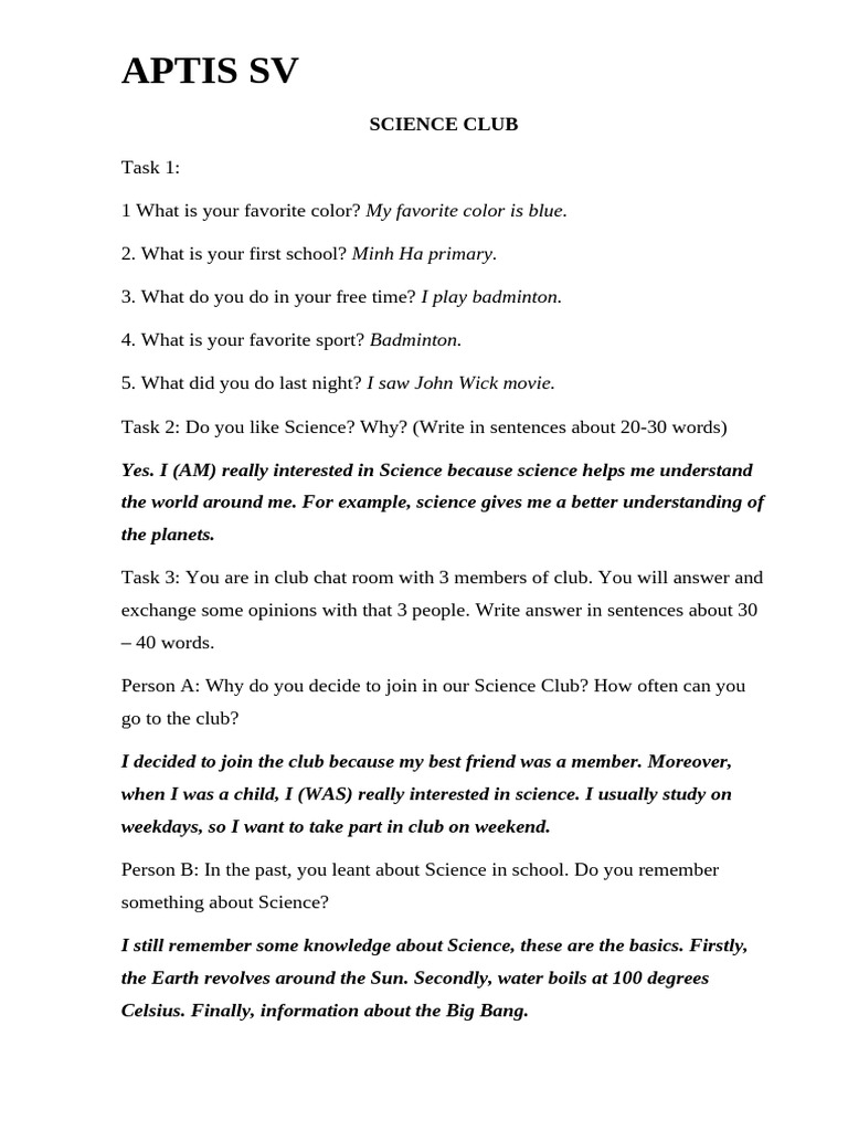 Joining the Science Club Journey | PDF | Science