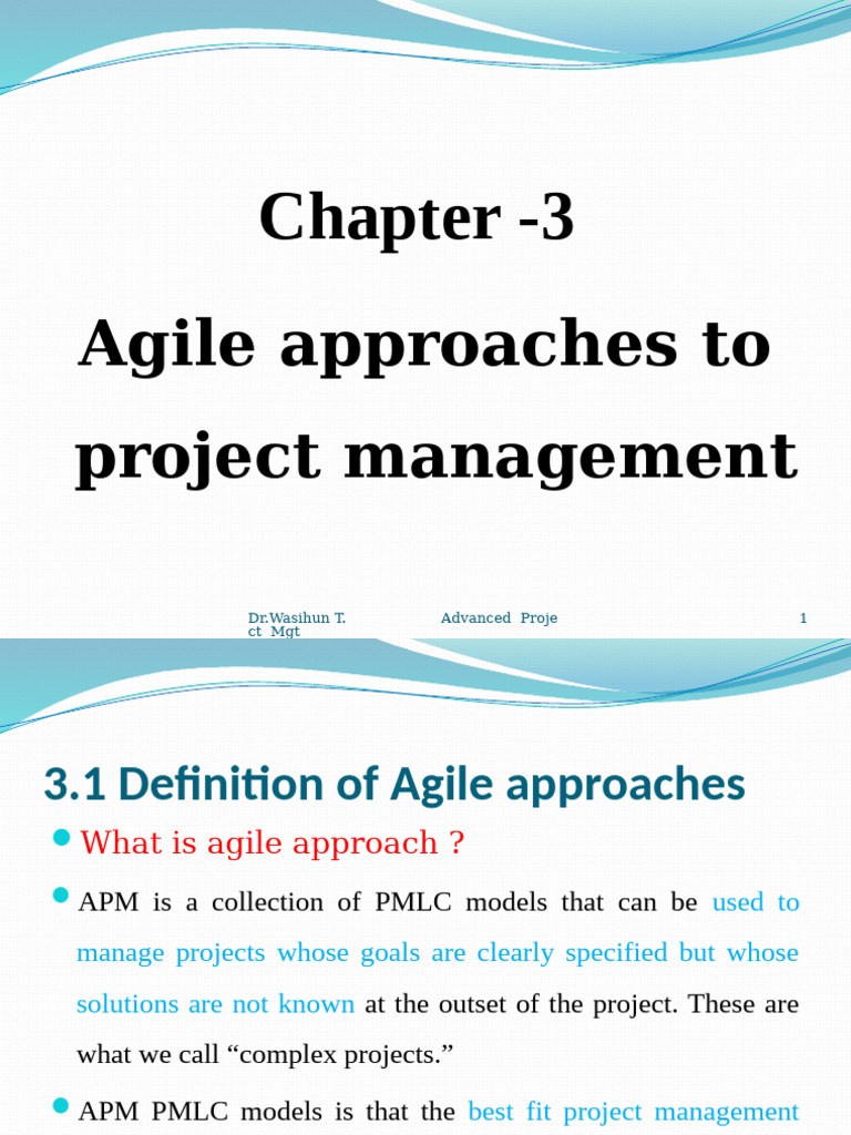 Chapter 3 4 Pdf Agile Software Development Project Management