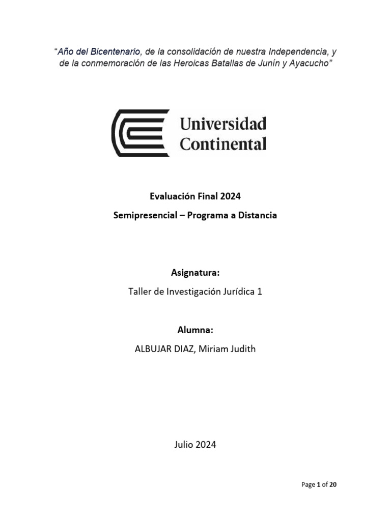 Pa 004 - Final - Albujar Diaz Miriam Judith | PDF | Corrupción política ...