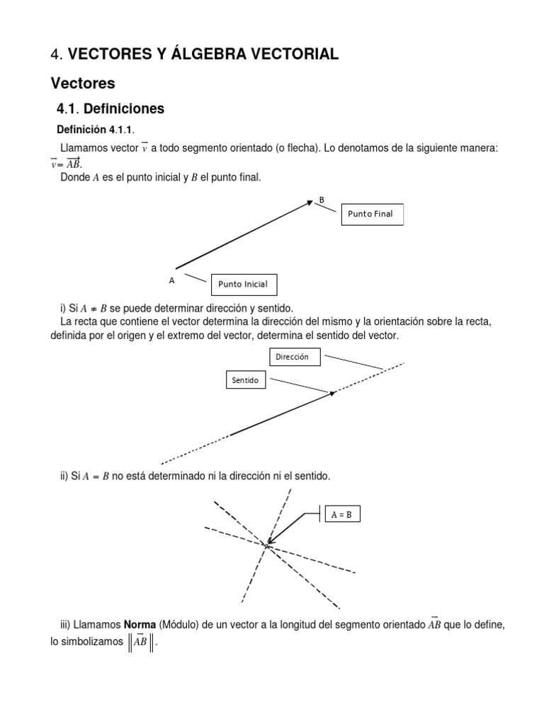 4-Vectores y Álgebra Vectorial | PDF | Vector Euclidiano | Norma (Matemáticas)