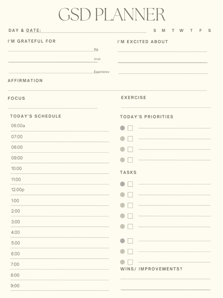 Panda (GSD) Planner Temp For RM2 | PDF