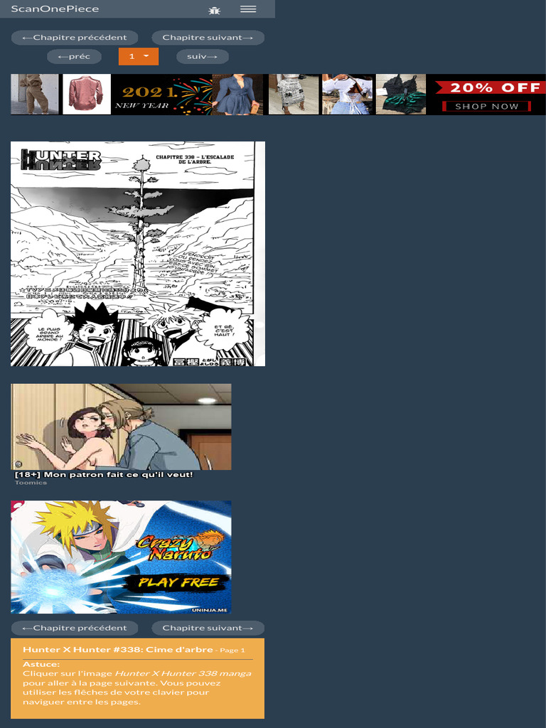 Scan Hunter X Hunter Chapitre 338 Cime D'arbre - Page 1 Sur | PDF