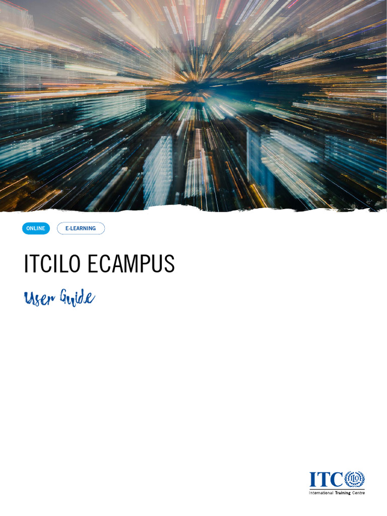 ITCILO ECampus User Guide | PDF | Safari (Web Browser) | Login