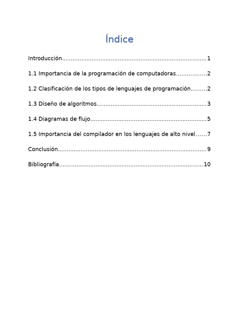 Act 1 | PDF | Lenguaje de programación | Programación de computadoras