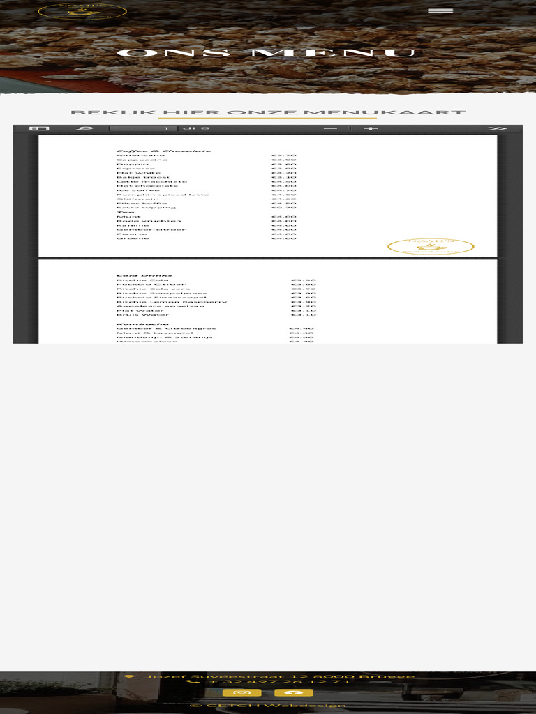 Menu - Noahs | PDF | Cooking, Food & Wine