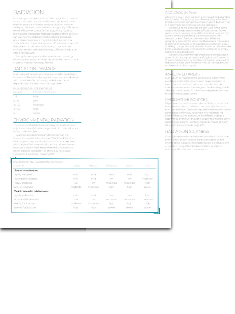 Understanding Radiation in Games | PDF | Radiation | Acute Radiation ...