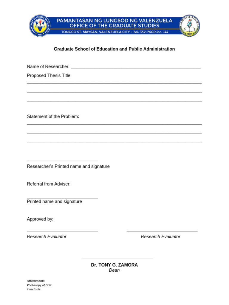 GS Form For Research Proposal | PDF | Career & Growth | Art