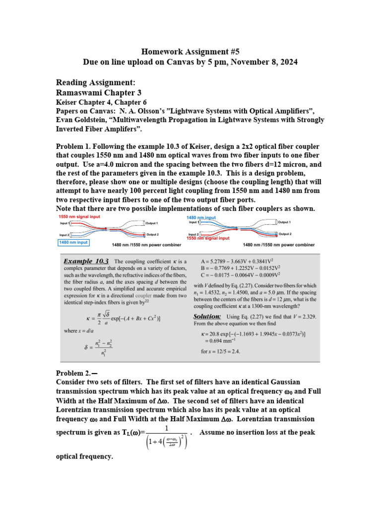 EEC239A'24 Homework5 | PDF | Bandwidth (Signal Processing) | Filter (Signal Processing)