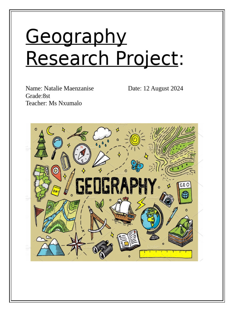 Geography Research Project | PDF | Recycling | Water Pollution