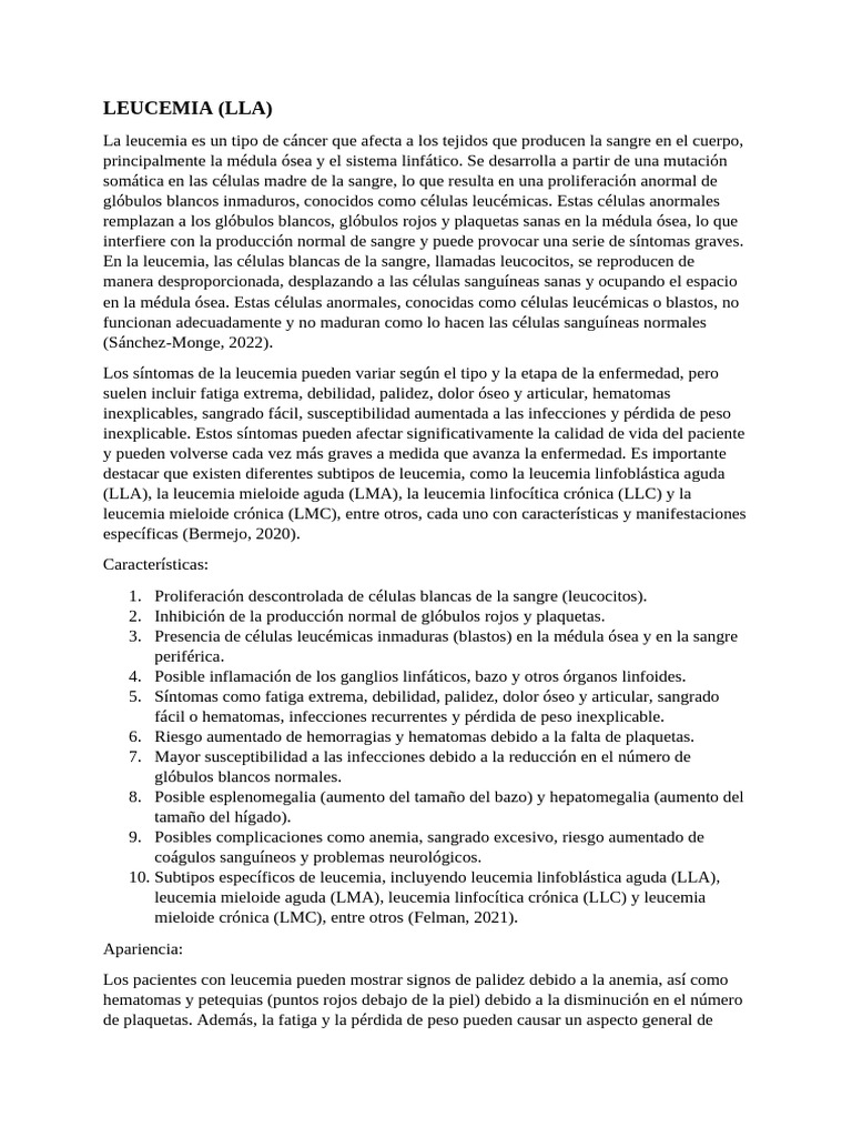LEUCEMIA | PDF | Leucemia | Leucocito