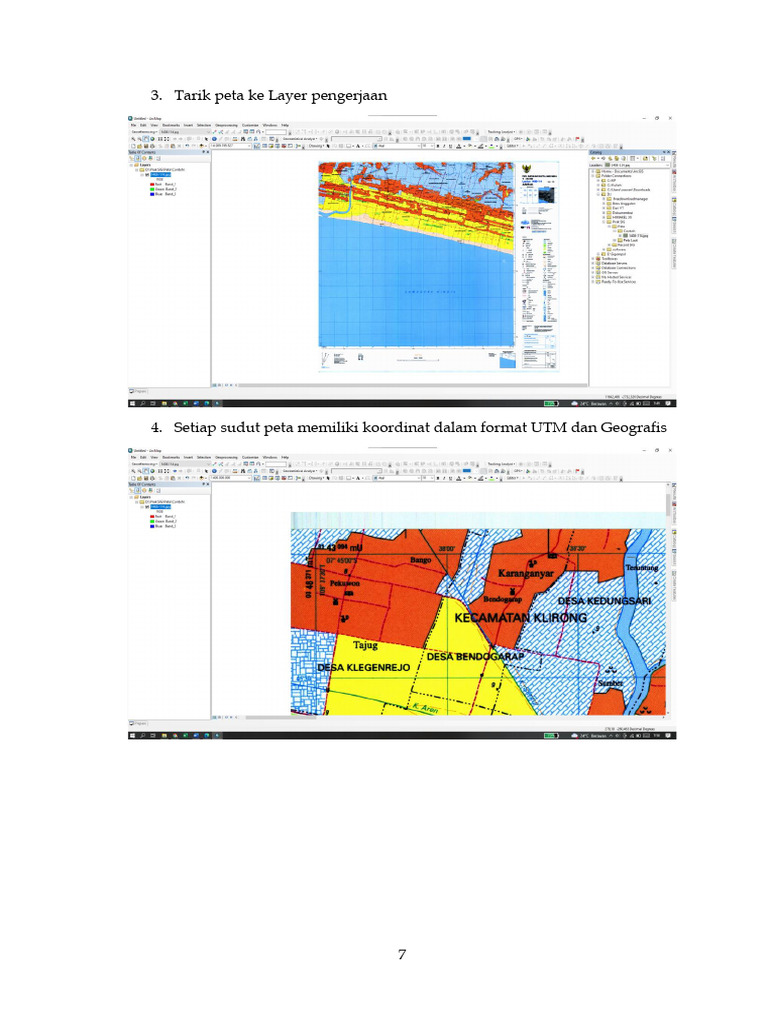 Panduan Georeferencing Peta UTM | PDF
