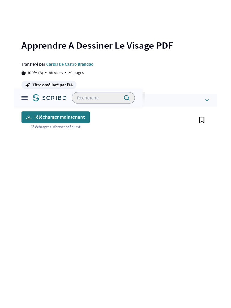 Apprendre à Dessiner un Visage | PDF | Multimédia | Informatique