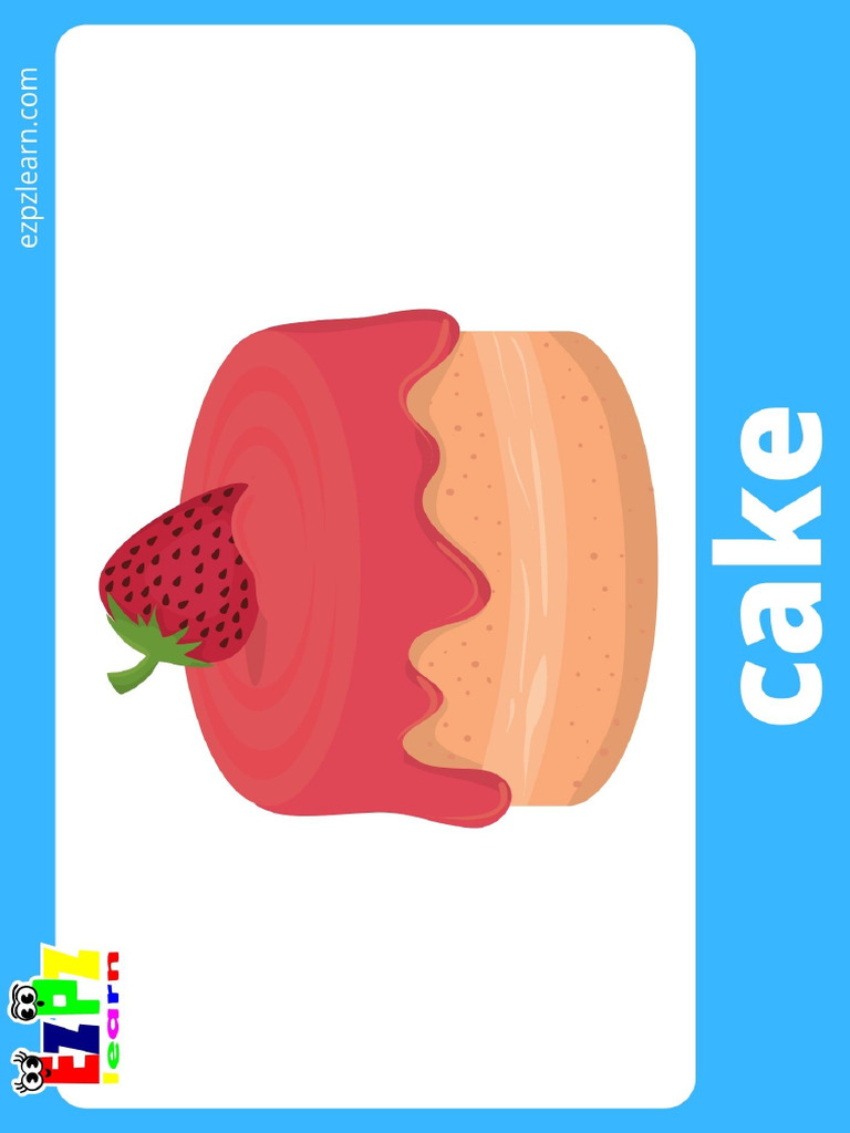 Snacks Desserts Flashcards With Words Use Online or Free PDF Download | PDF