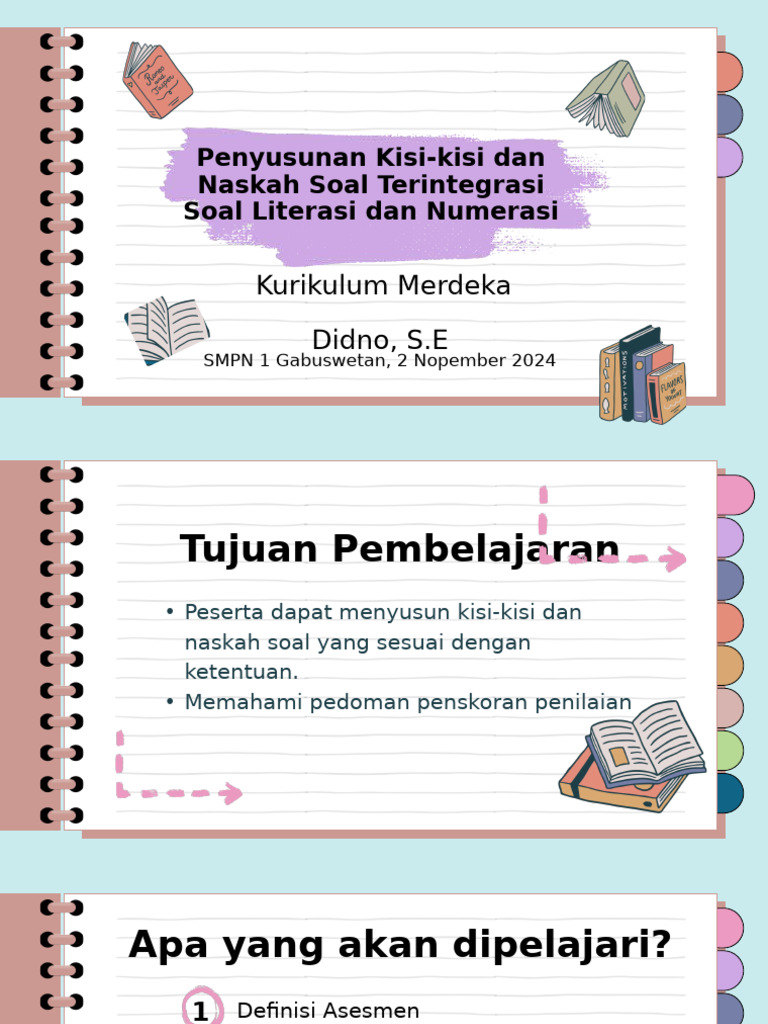 Penyusunan Kisi-Kisi Dan Naskah Soal | PDF