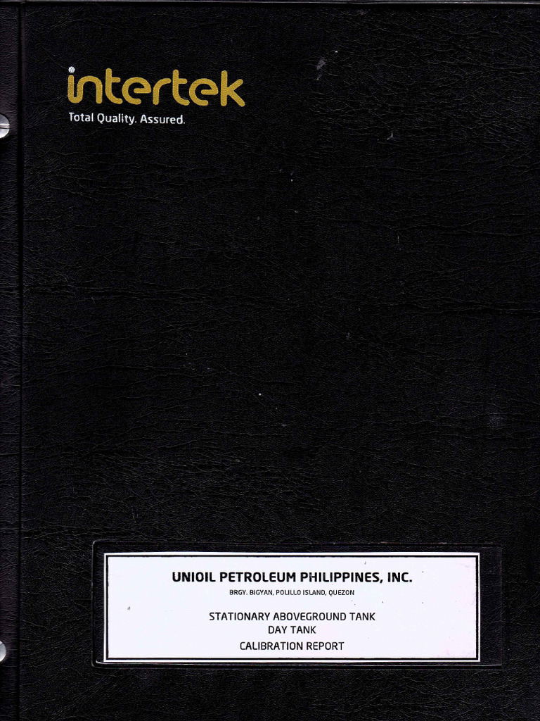 3.UniOil Calibration Table - Day Tank 1 (24KL) | PDF