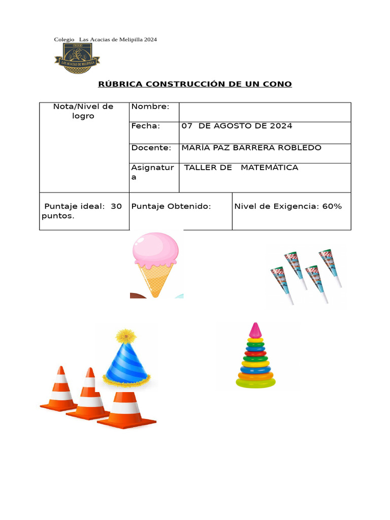 Construccion de Un Cono | PDF