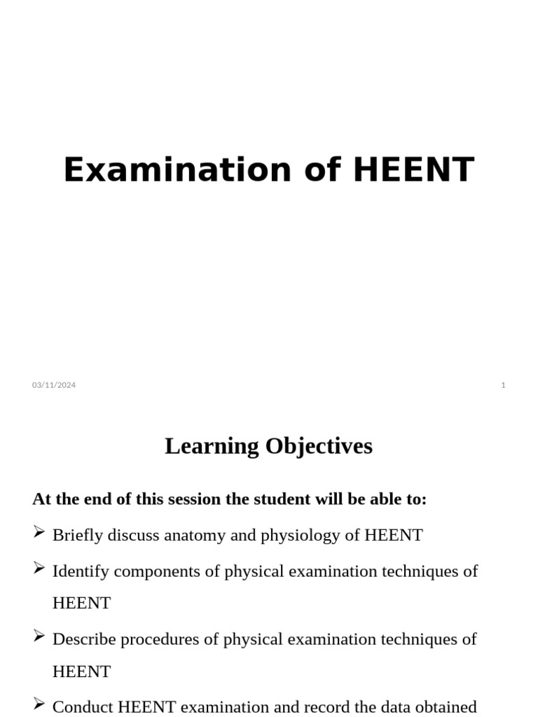 Heent 2016 | PDF | Ear | Human Eye