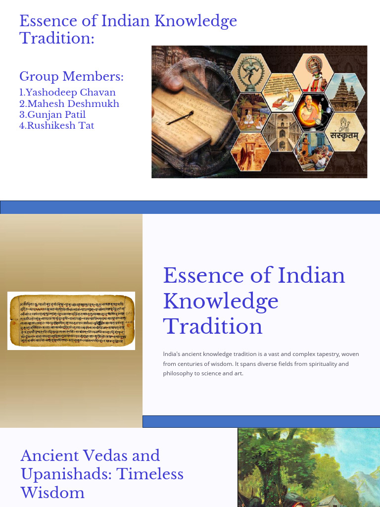 Essence of Indian Knowledge Tradition | PDF | Vedas | Yoga