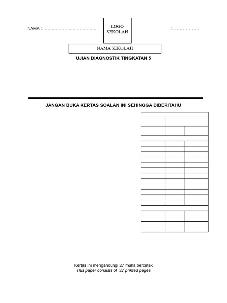 AddMath SPM Bot Soalan Melaka K1 2024 | PDF