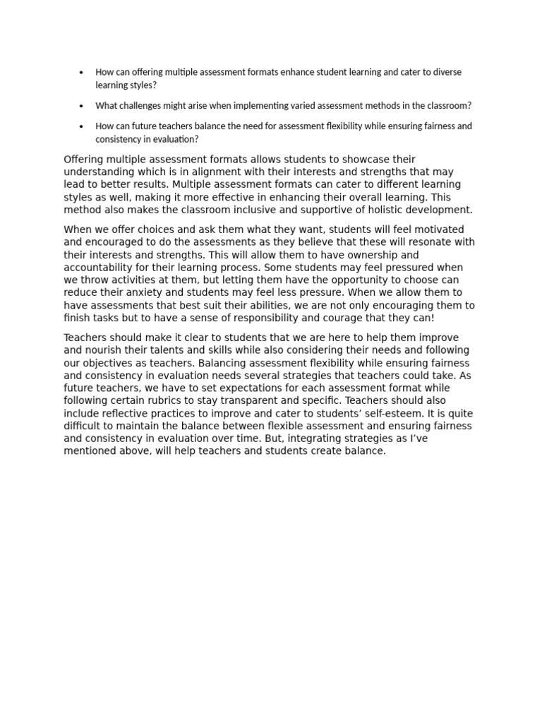 Activity 3.3 Multiple Assessment | PDF | Self-Improvement | Wellness