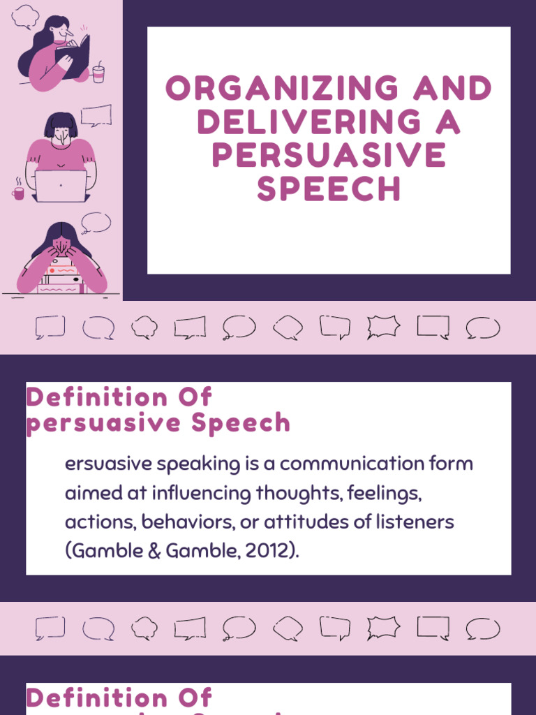ORGANIZING AND DELIVERING AN INFORMATIVE SPEECH 1 | PDF | Persuasion ...