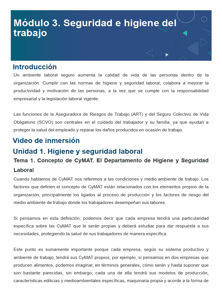 M3 RE | PDF | Seguridad y salud ocupacional