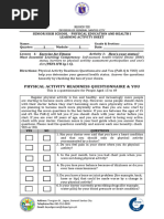 Physical Fitness Test Form | PDF