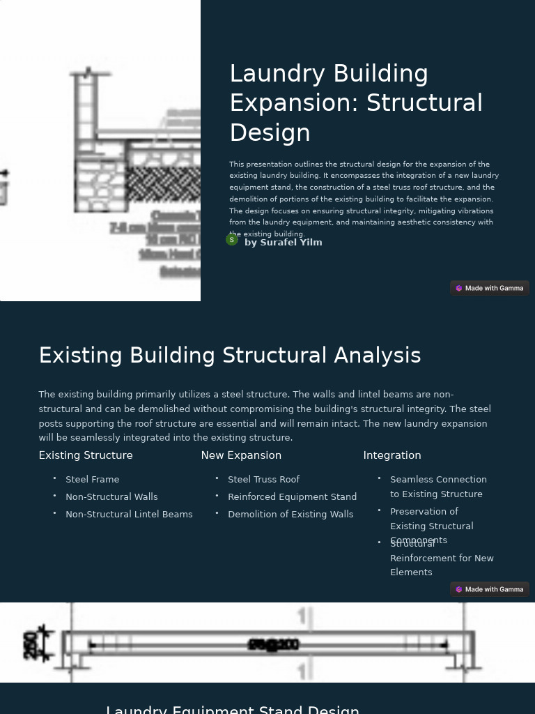 Laundry Building Expansion Structural Design | PDF | Energy ...