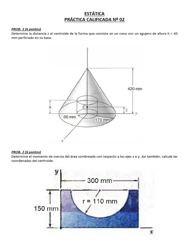 PC 02 Estática | PDF | Ciencia y matemáticas