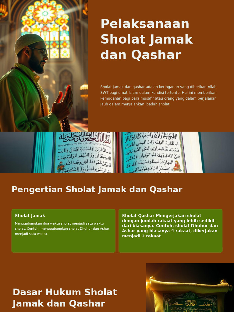 Panduan Sholat Jamak dan Qashar | PDF | Agama & Spiritualitas