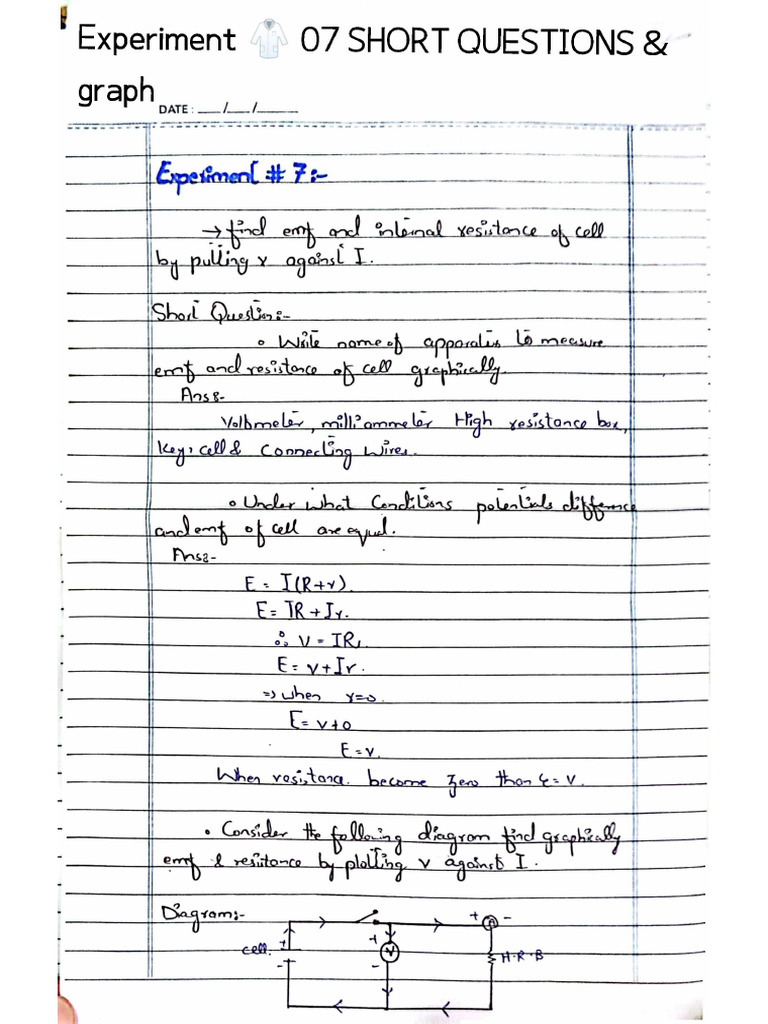 Physics Practical No 7 | PDF